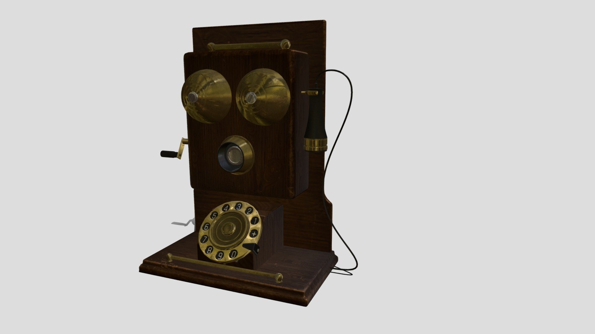 old dial-up telephone - 3D model by okan_kc [863b251] - Sketchfab