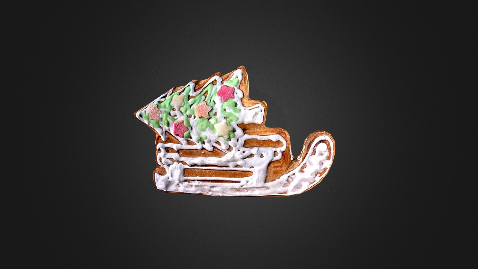 Gingerbread Sled (LowPoly) - Buy Royalty Free 3D model by redline3678 ...