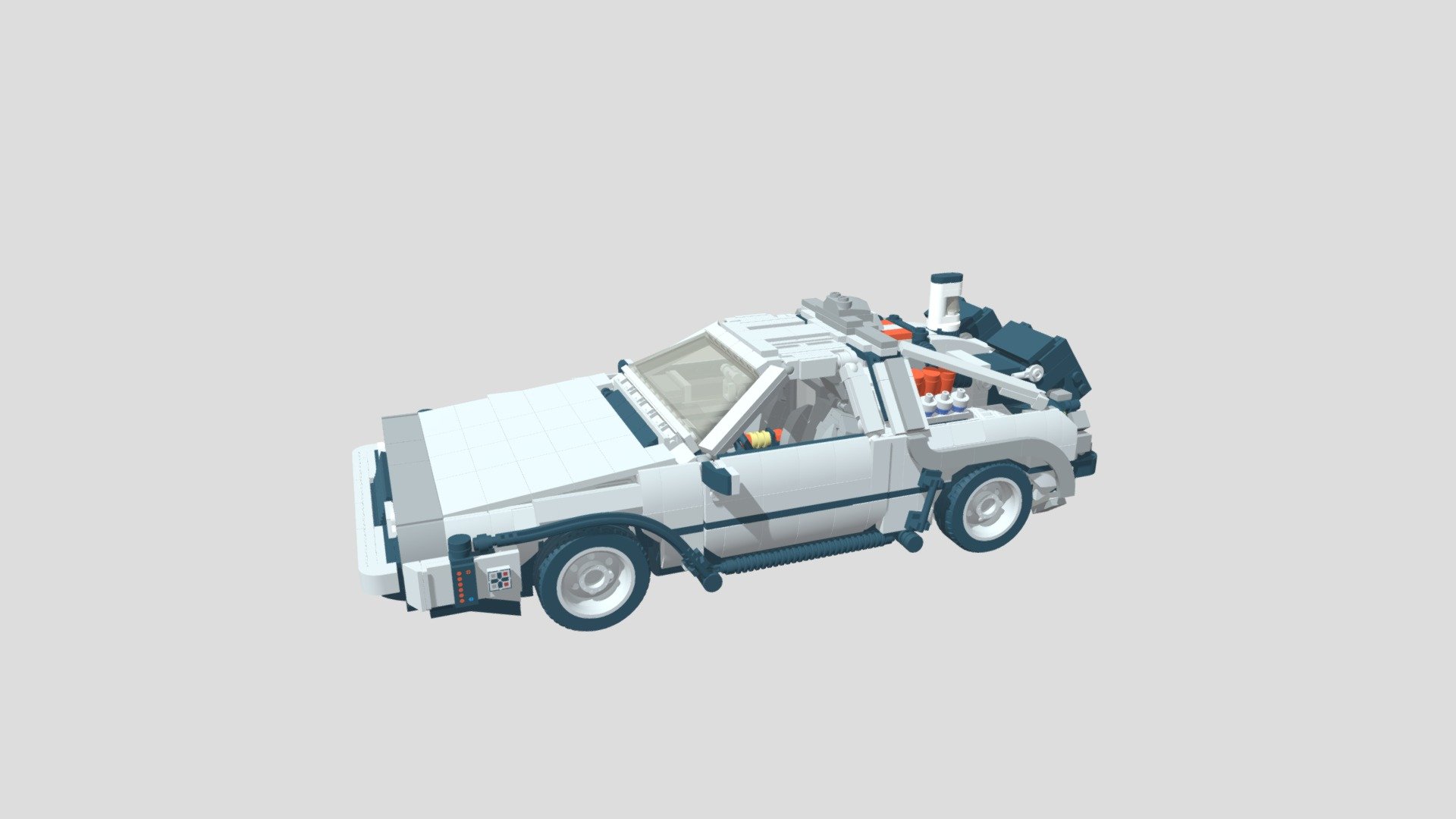 Delorean - 3D model by FaLiCreative (@erFaLi_86) [8642ecb] - Sketchfab