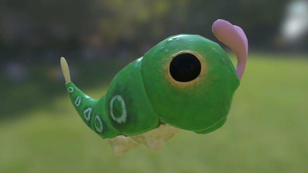Caterpie - 3D model by Adam Fatka (@folkenfinel) [86430c1] - Sketchfab