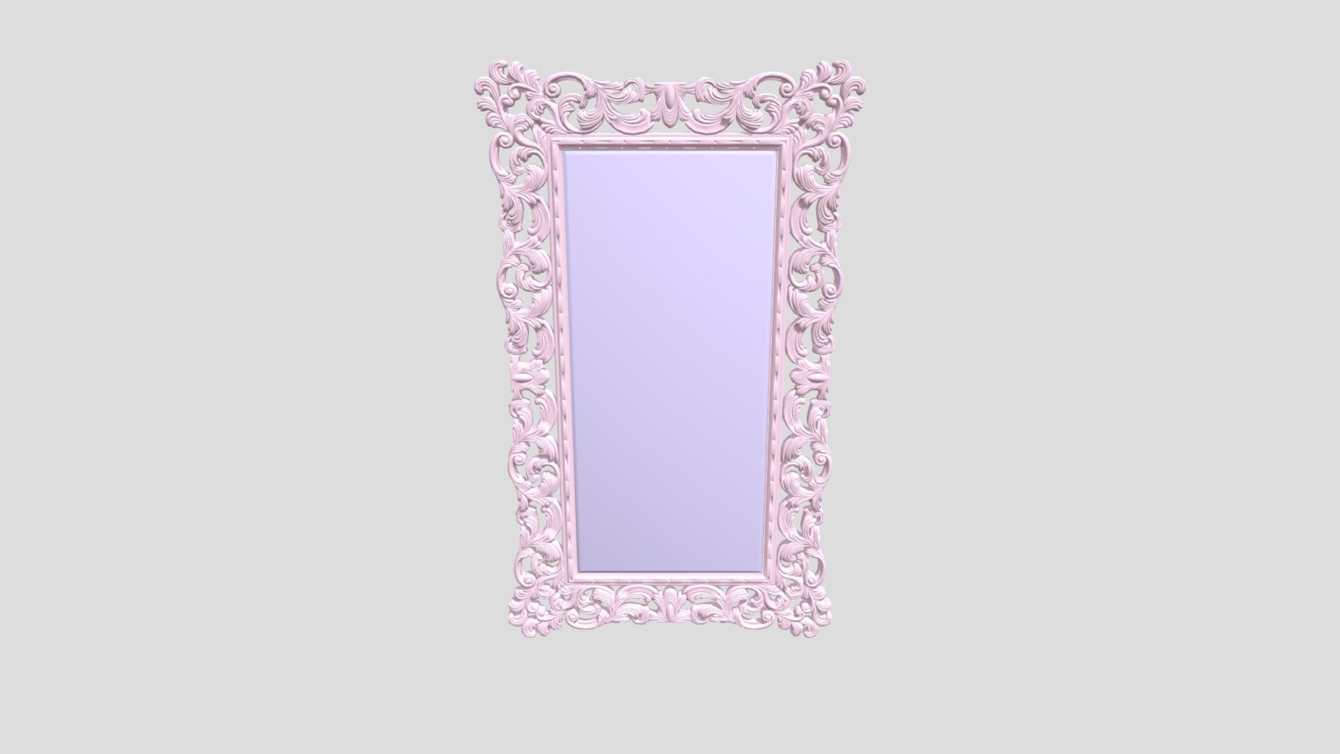 Baroque Rectangular Mirror - 3D model by Modenese Gastone Interiors (@modeneseinteriors ...