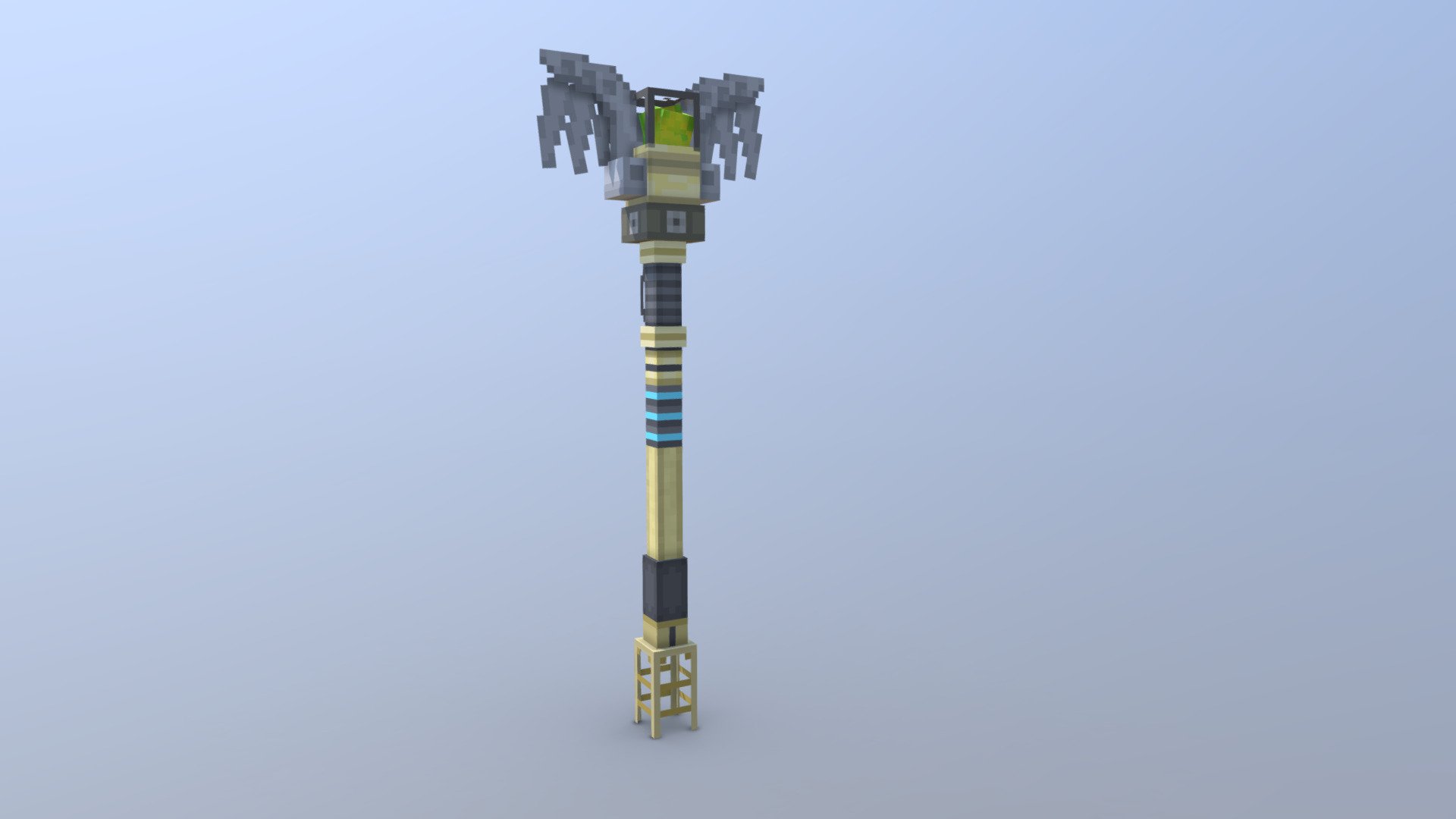 Wind Staff CraftStudio model - 3D model by BlockShot Network ...