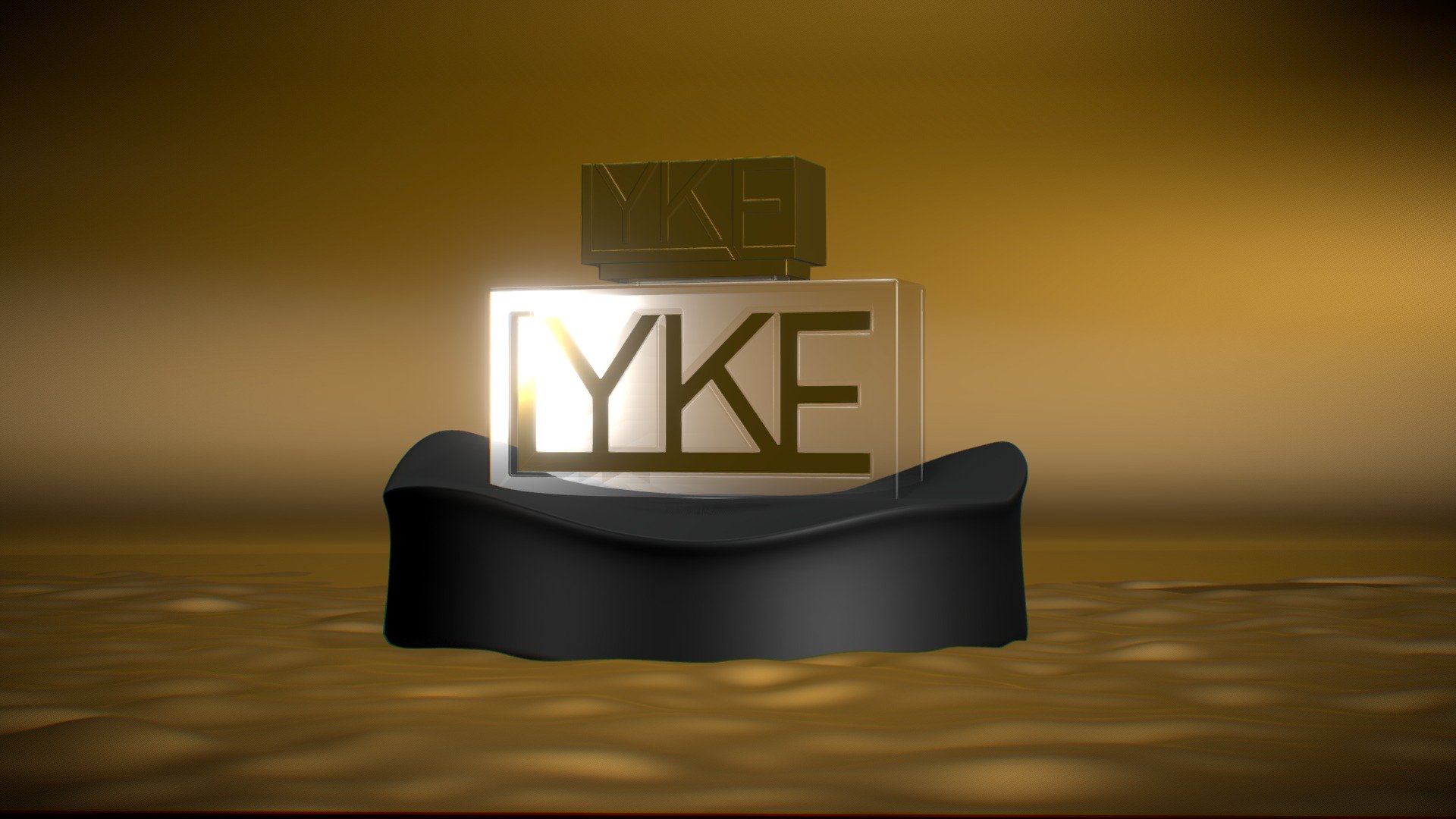 LYKE - Golden Parfume Spin Animation - 3D model by burakyak [8649cc7 ...
