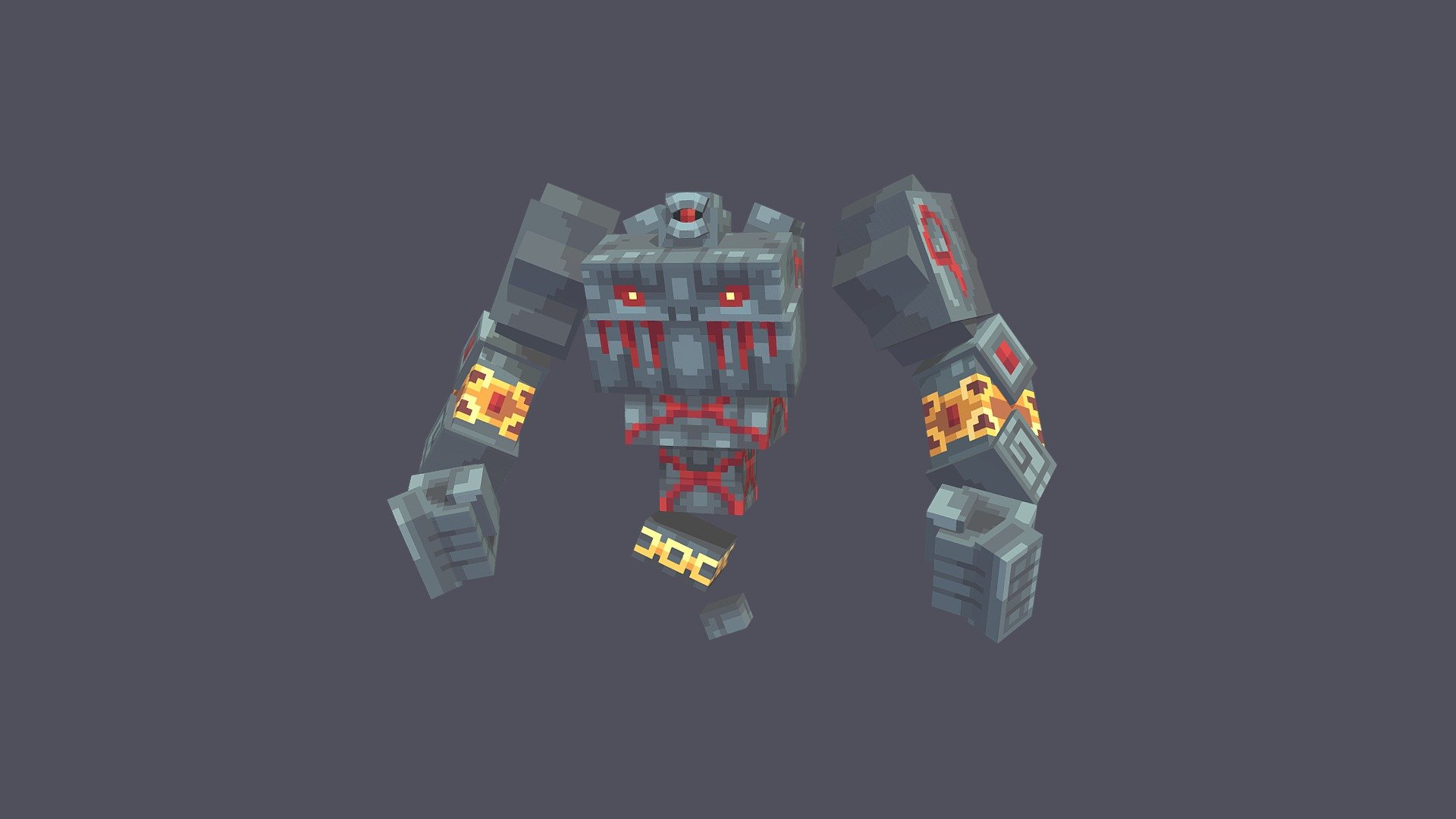 Hell Golem - 3D model by Queue (@blockbenchqueue) [8649f0a] - Sketchfab