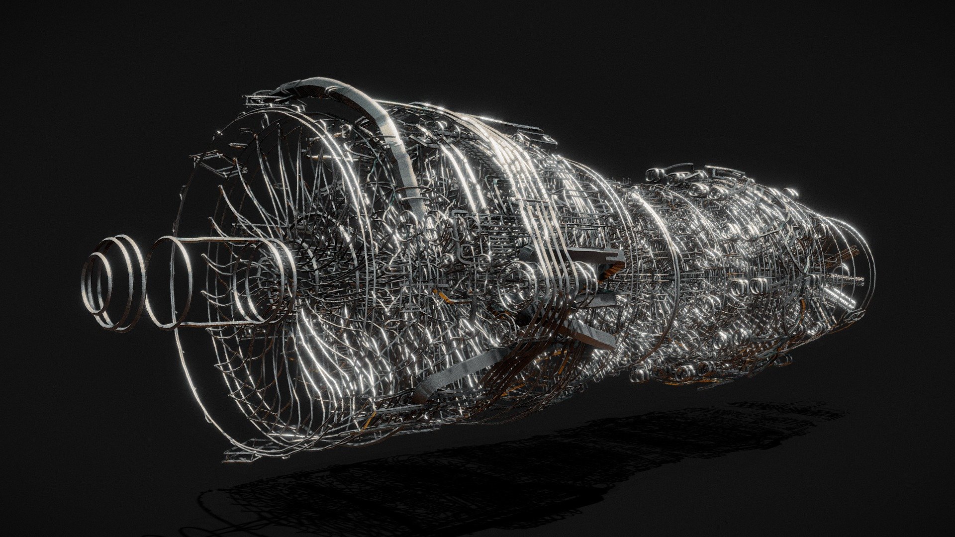 Turbojet Engine - 3D model by sy-kim [864dabd] - Sketchfab