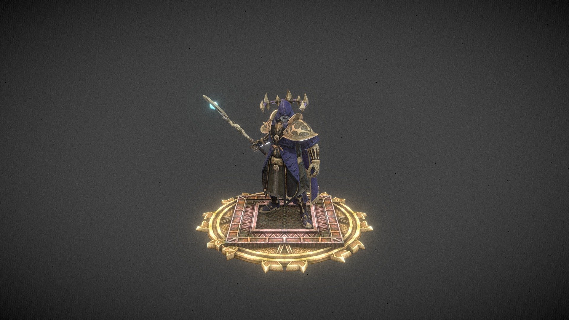 02_Mysterious Wizard - 3D model by LemoNineStudio [864dd89] - Sketchfab