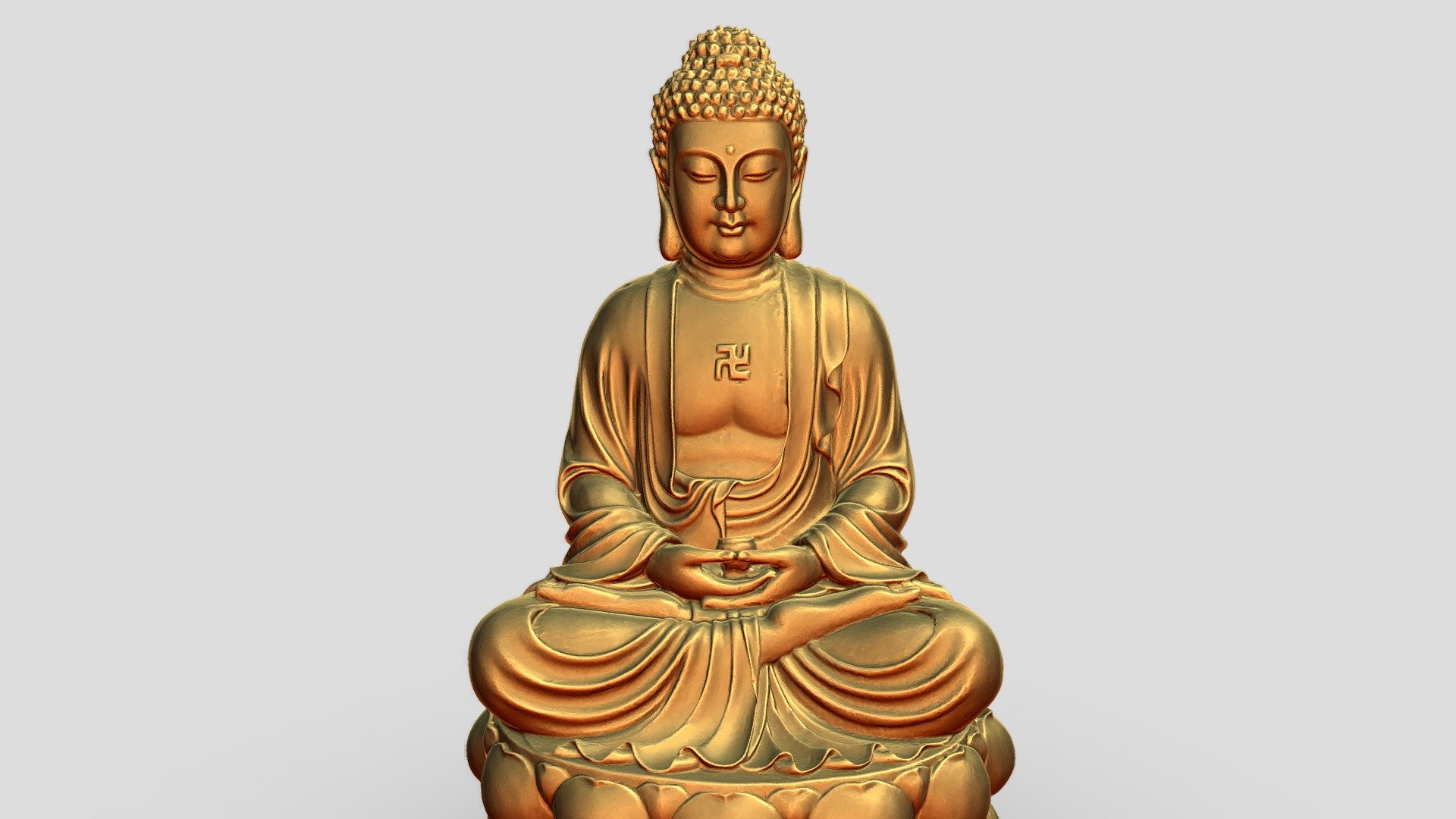 Buddha - 3D model by Diana Liu (@Diana123456) [864f3a8] - Sketchfab