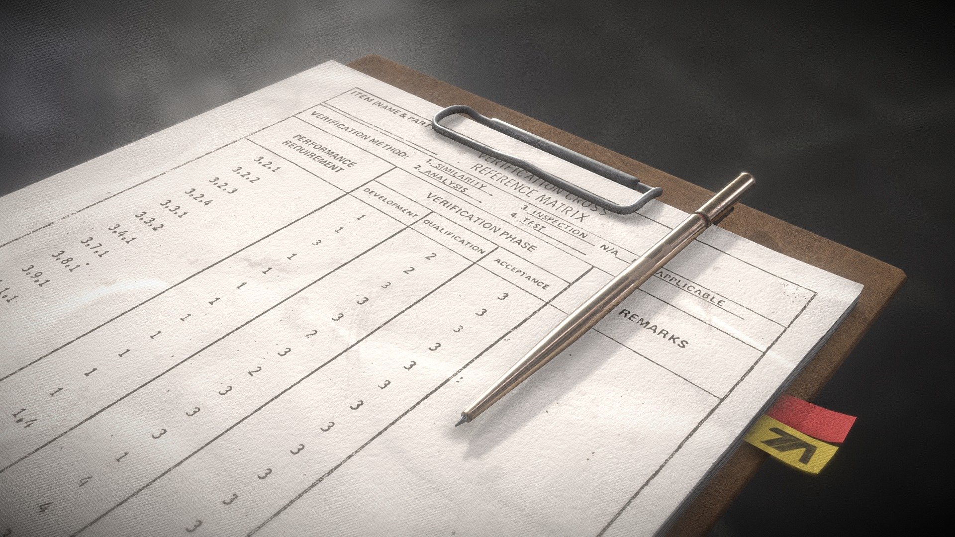 Document Clipboard with Pen - Download Free 3D model by Kami Rapacz ...