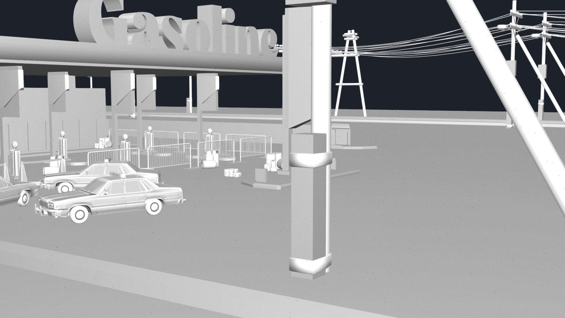 Gas Station - 3D model by pictorialdelineation [86508e0] - Sketchfab