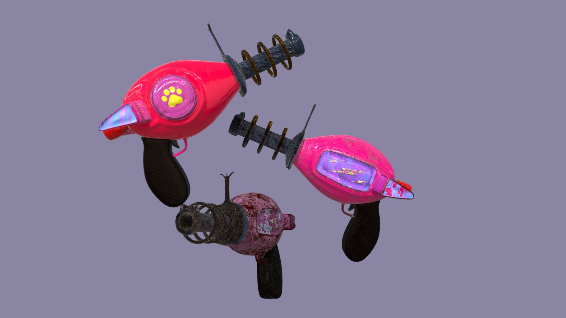 Guns - Download Free 3D model by HuGott [86530f2] - Sketchfab