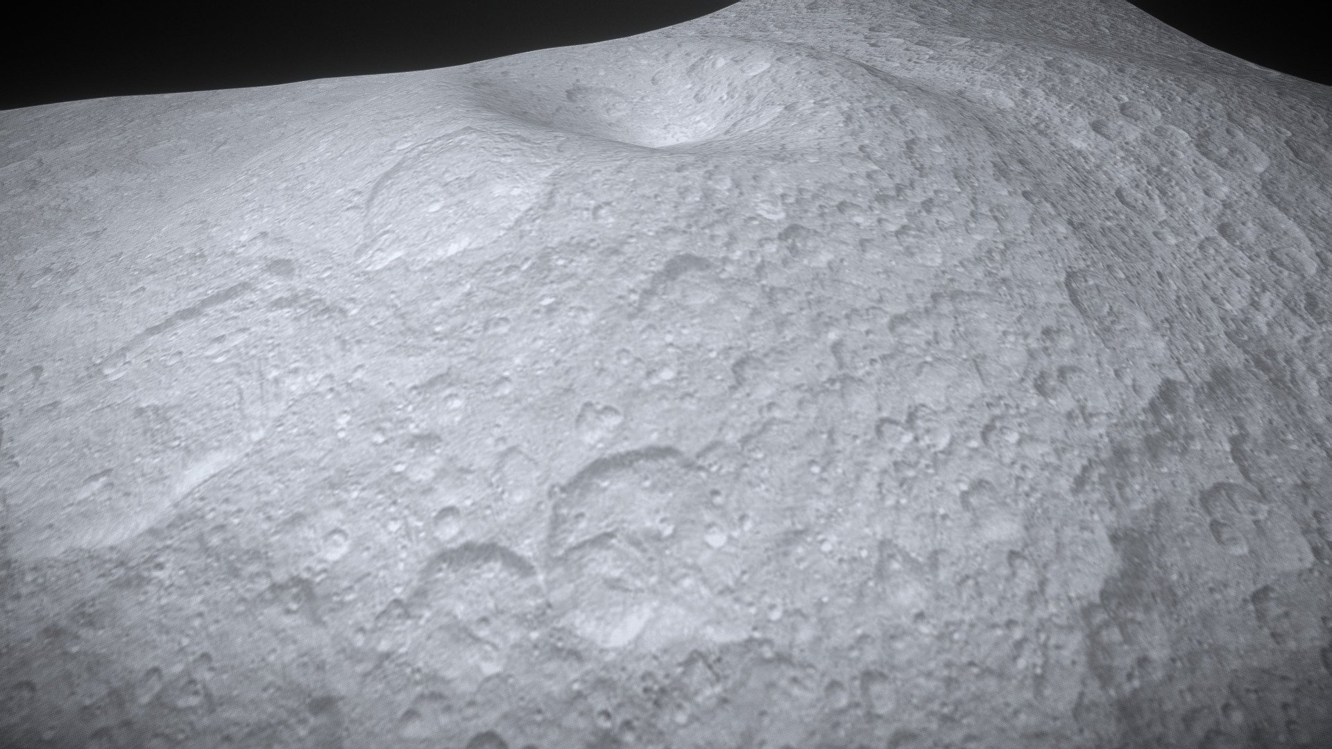 Lunar Volcanic Crater on the Moon 3D - Download Free 3D model by Nate ...