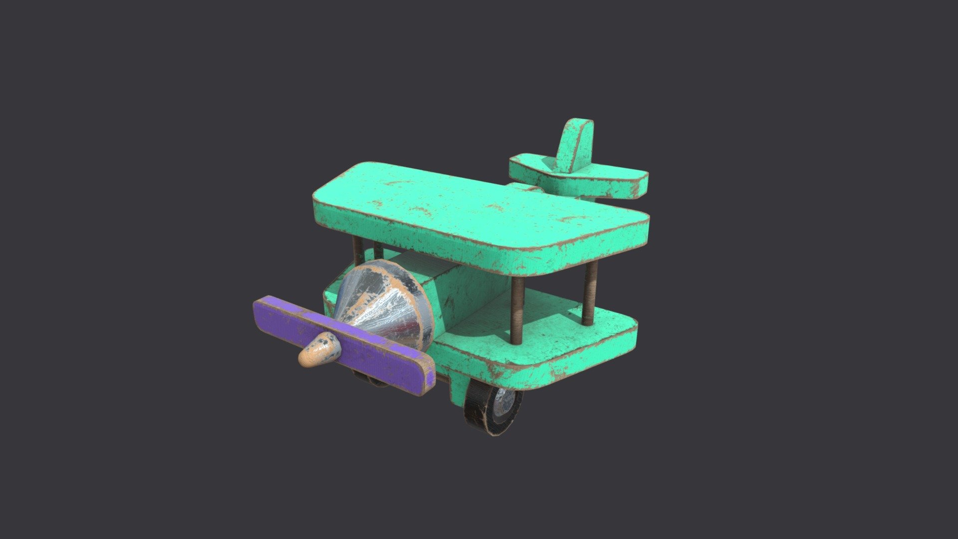 Old and Worn Wooden Plane - Download Free 3D model by Ashures [86532b9 ...