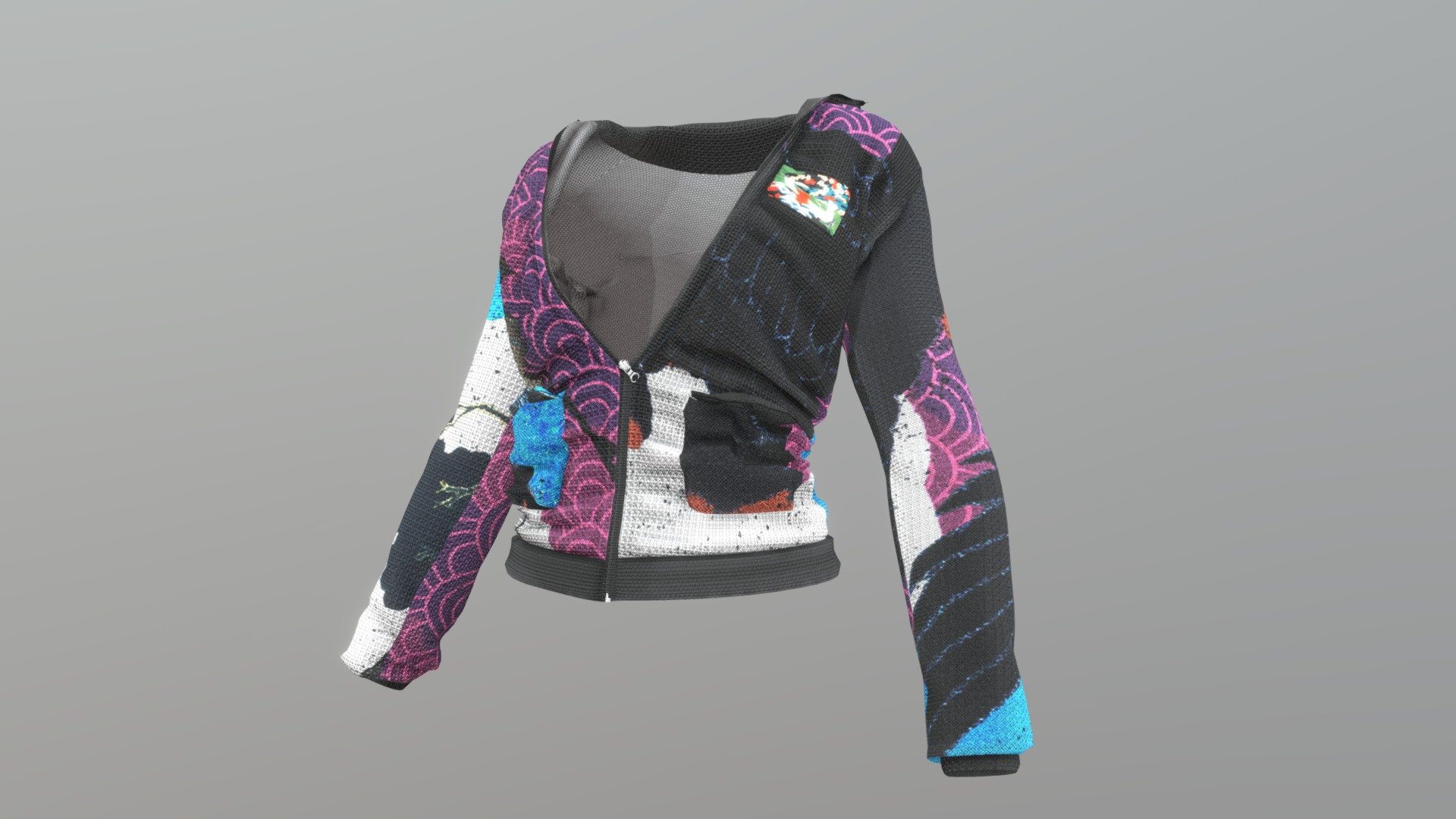 Japanese NFT Sweater - Buy Royalty Free 3D model by RuslanOz (@KarinaOz ...