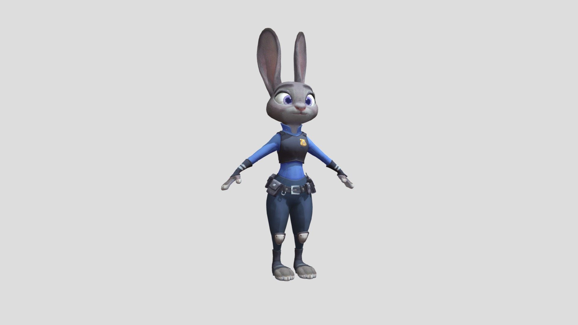 Judy Hopps (Zootopia) - Download Free 3D model by Guilherme Navarro ...