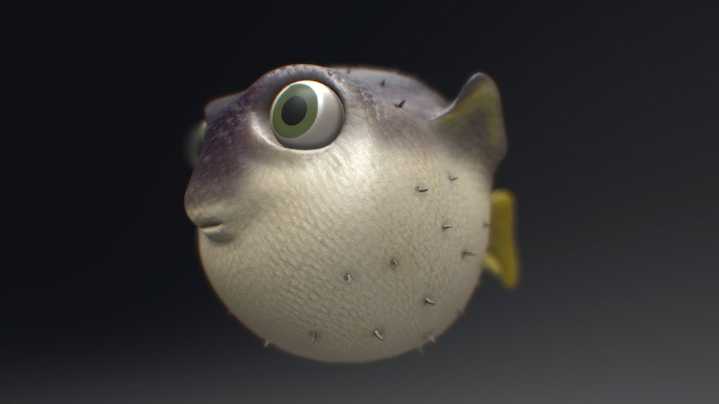 Blowfish (collab) - 3D model by Bruno Andrade (@brunoandrade) [865860d ...