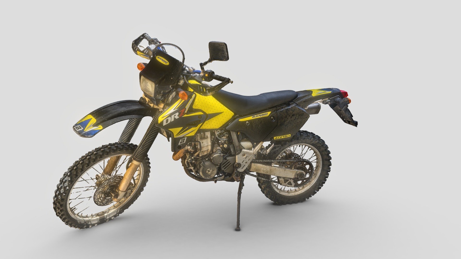bike DRZ 400 E isolated scan - Buy Royalty Free 3D model by Miguel ...