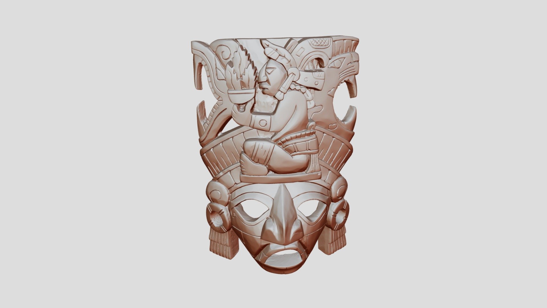 Aztec mask - 3D model by Blueprint 3D Budapest (@blueprint) [865a362 ...