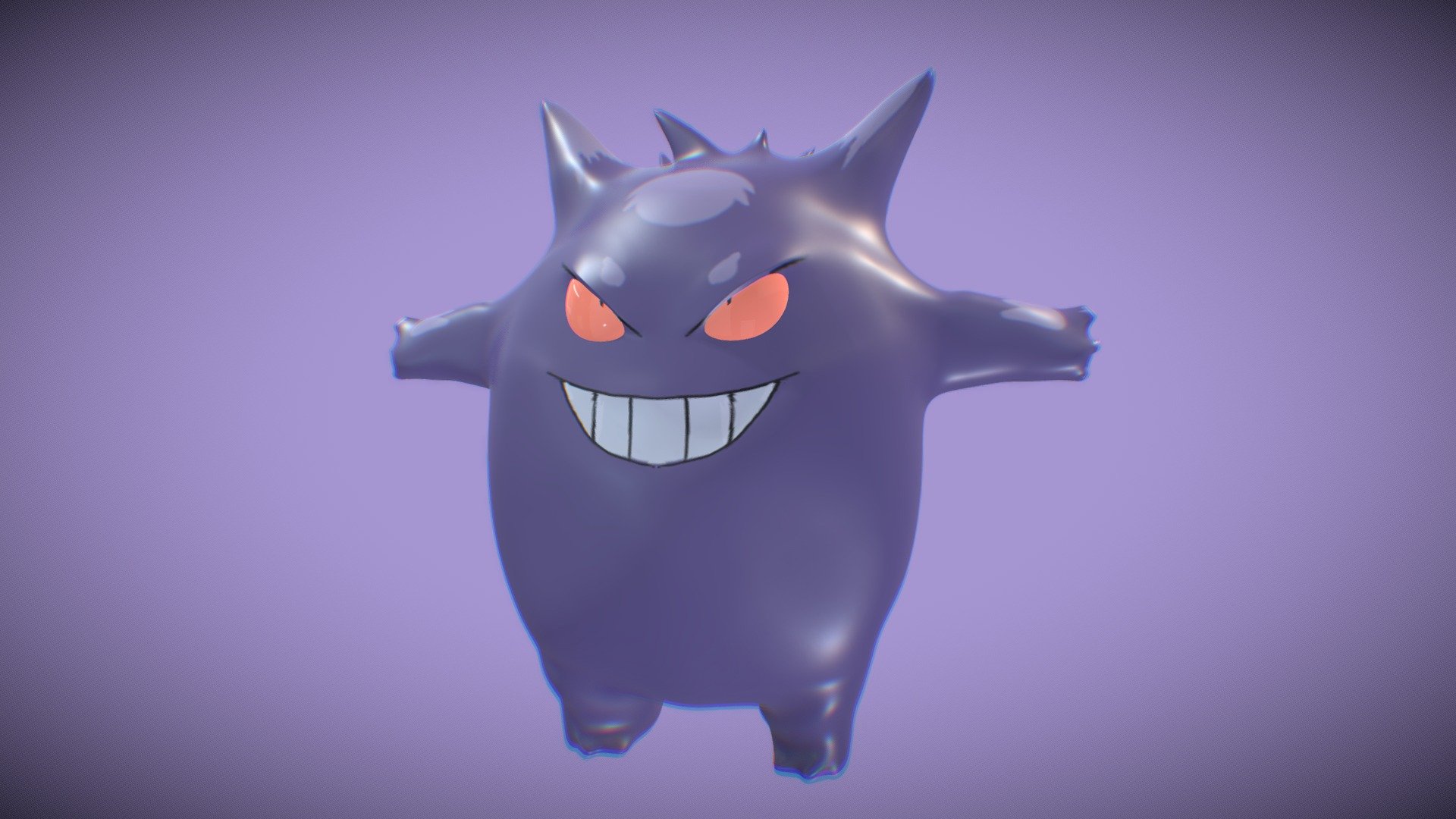 Gengar Pokemon - 3D model by Andres.Felipe.Rivera.Guzman [865f5f3 ...