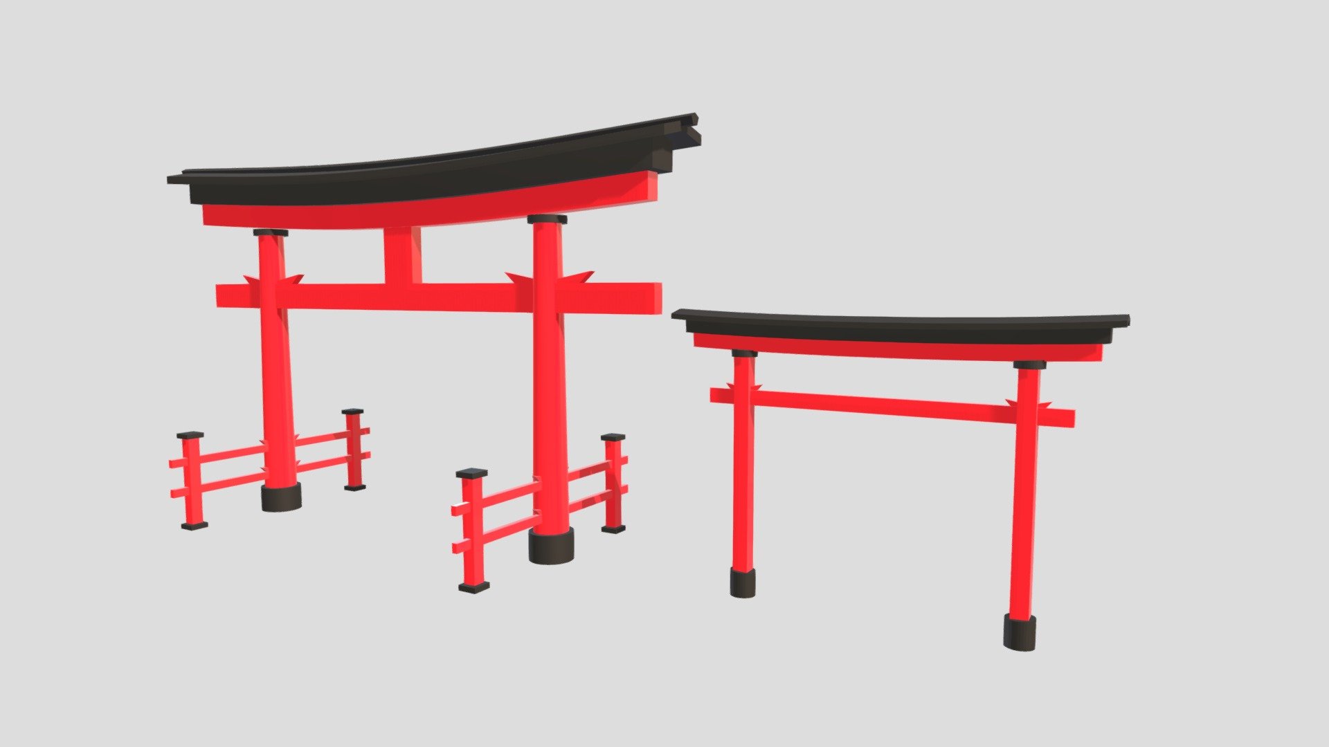 Lowpoly Japanese Torii (Game Ready) - Download Free 3D model by ...