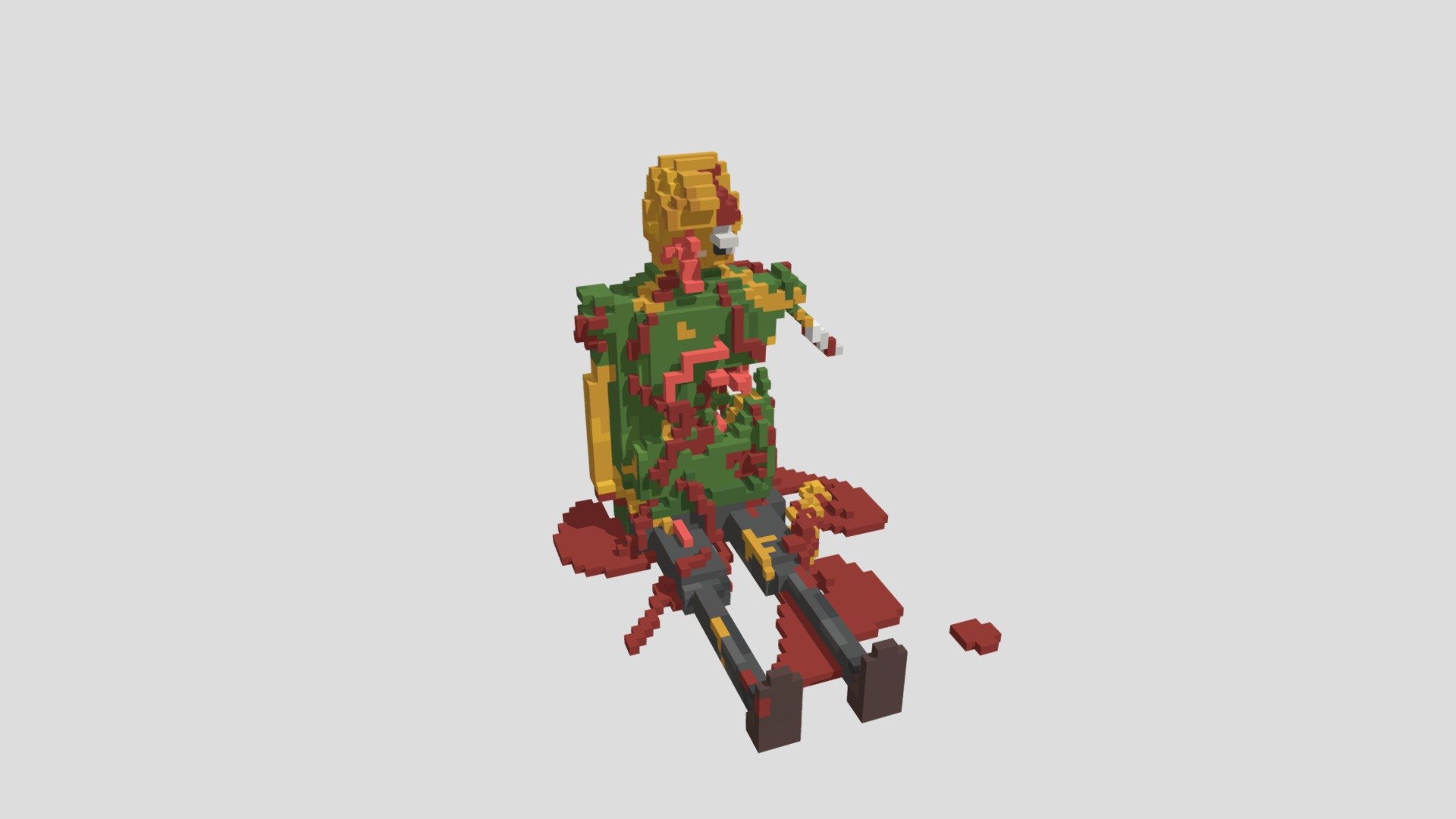 Cadaver sentado - 3D model by GamesWhom [865ff76] - Sketchfab