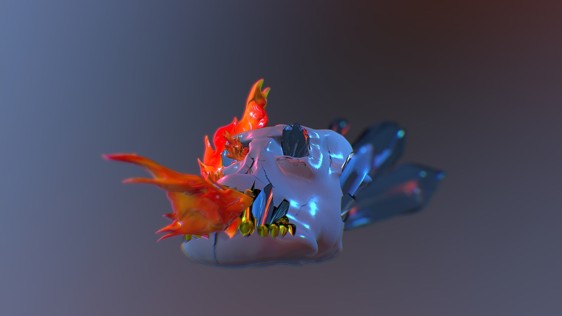 Dead Ape Fire and Ice - 3D model by Alex Robinson (@Alprob) [86616e8 ...