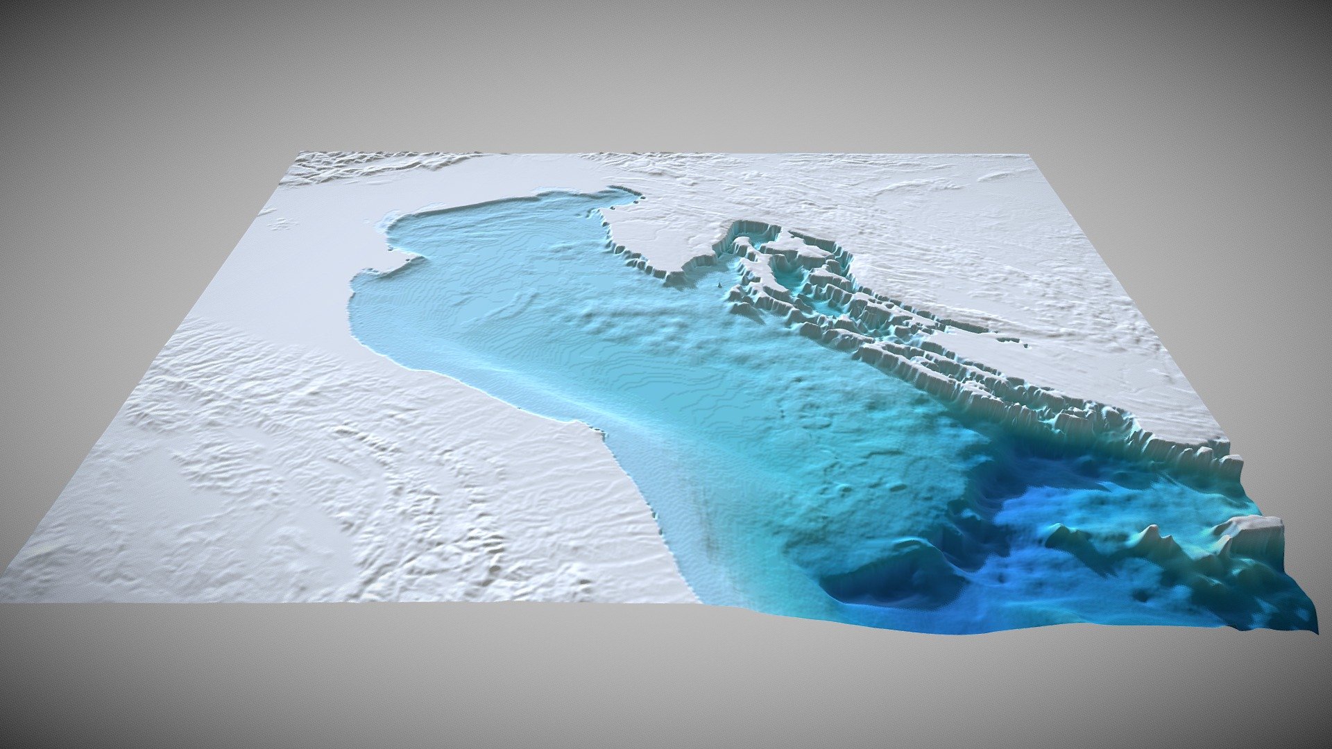 Adriatic Bathymetry 100X - 3D model by samomalo [866301e] - Sketchfab