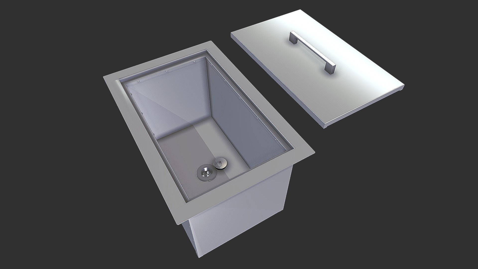 Ice Chest w/Cover Item No.B-IC14 - Buy Royalty Free 3D model by ...