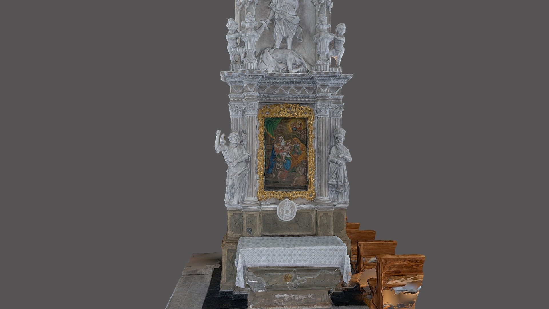 Šv. Onos altorius - 3D model by Saulius.Zaura [866427b] - Sketchfab