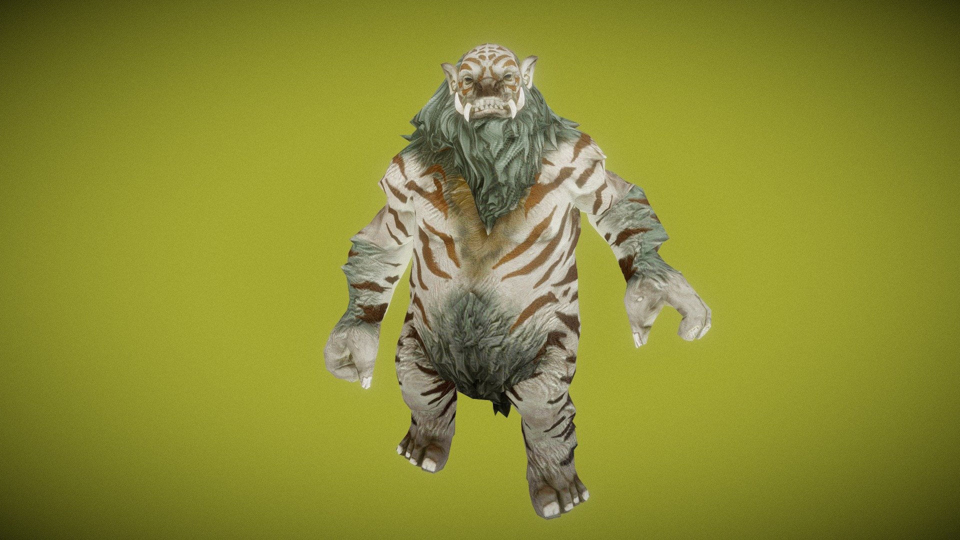 Hairy troll skin 2 - Buy Royalty Free 3D model by Luna Studio ...