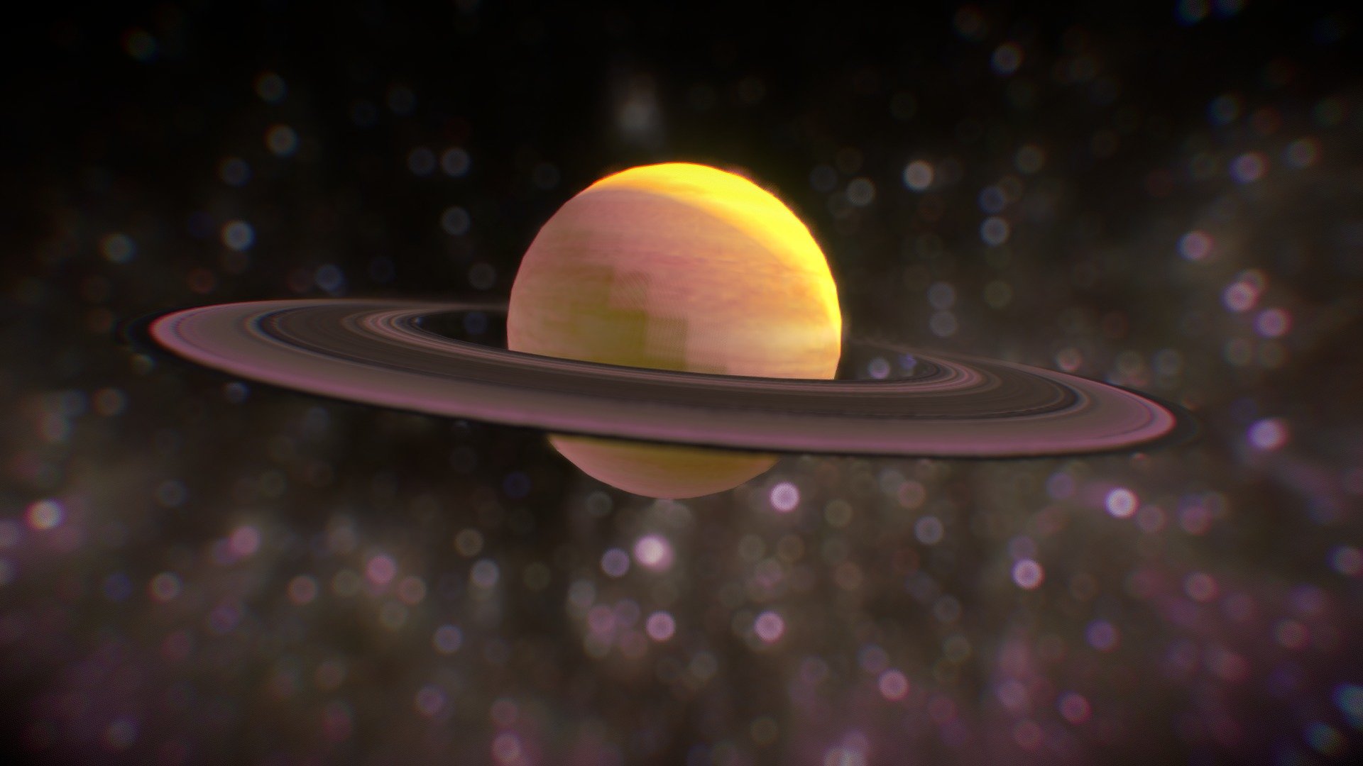 Saturn 3D Model - 3D model by AliFuad [8665045] - Sketchfab