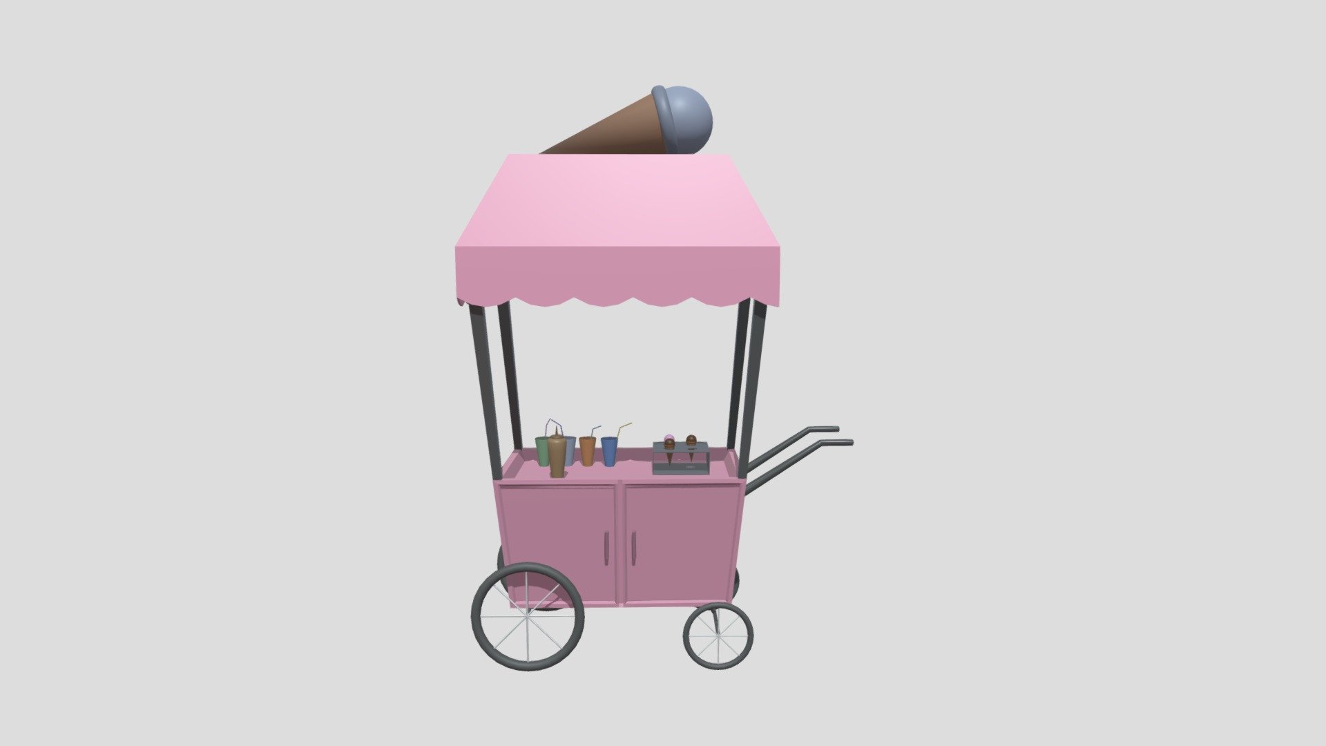 Ice-cream cart (details) - Download Free 3D model by Sona.Martirosyan ...