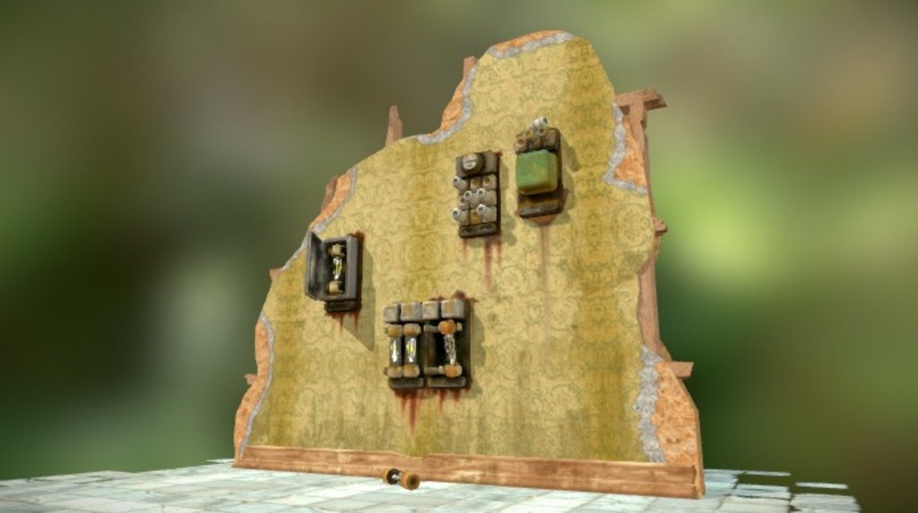 Wall Rubble (game asset) - 3D model by Dominik Lebiedowicz (@dominik ...