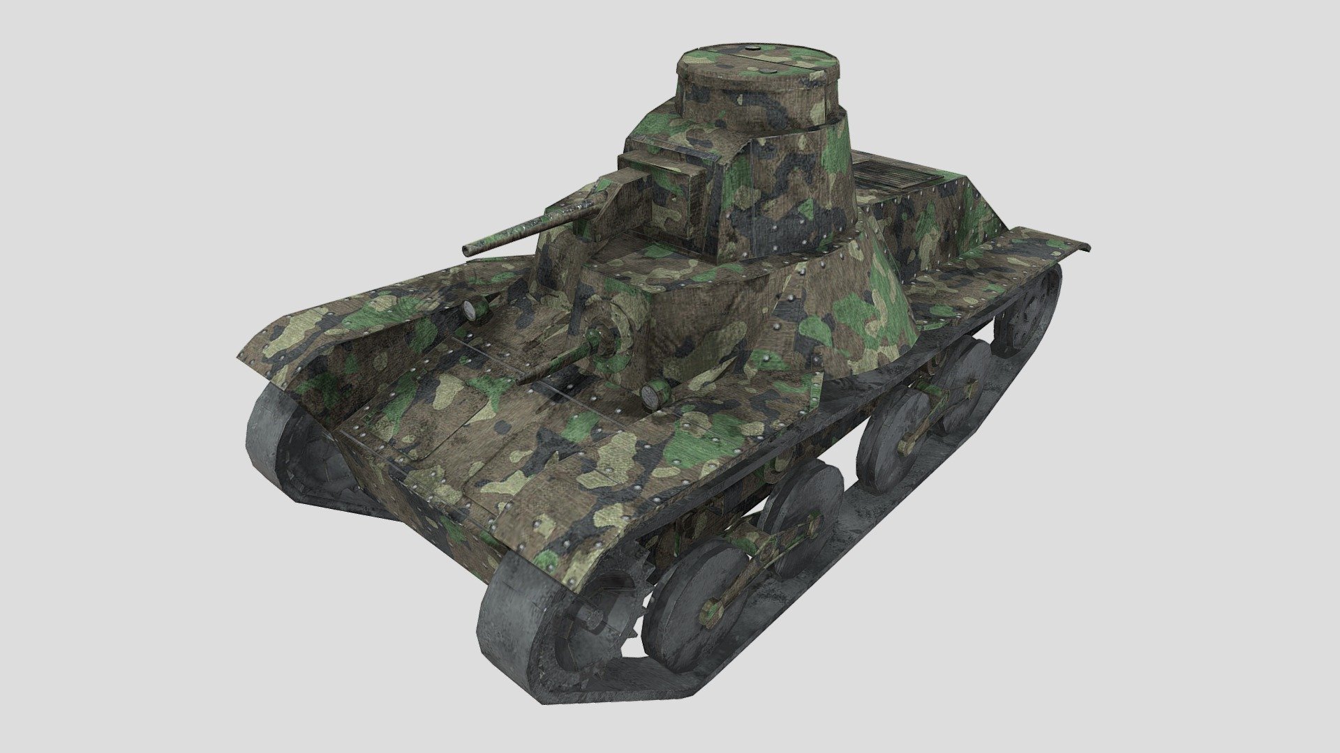 Ha-Go Tank - Download Free 3D model by A1 (@MenOfMena) [866ce7b ...