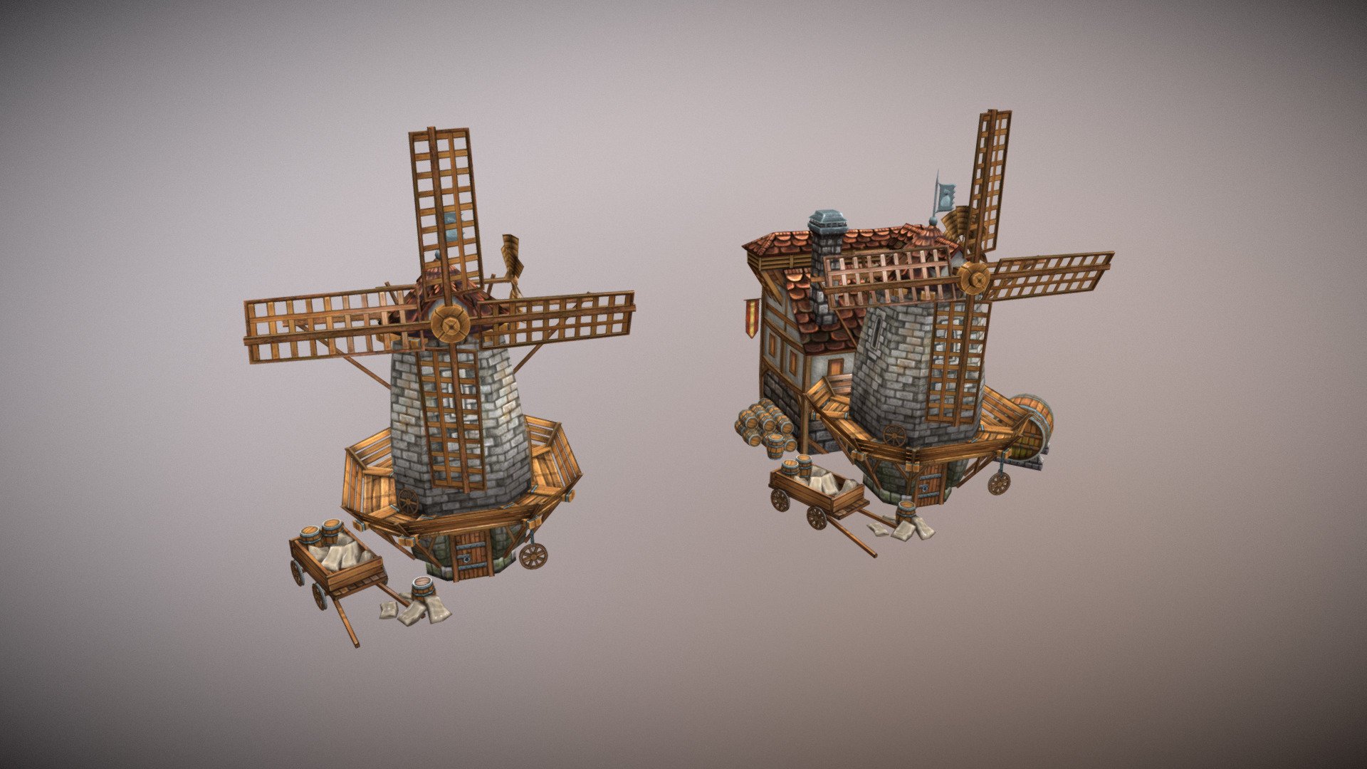 windmill - 3D model by zexell [866d63e] - Sketchfab