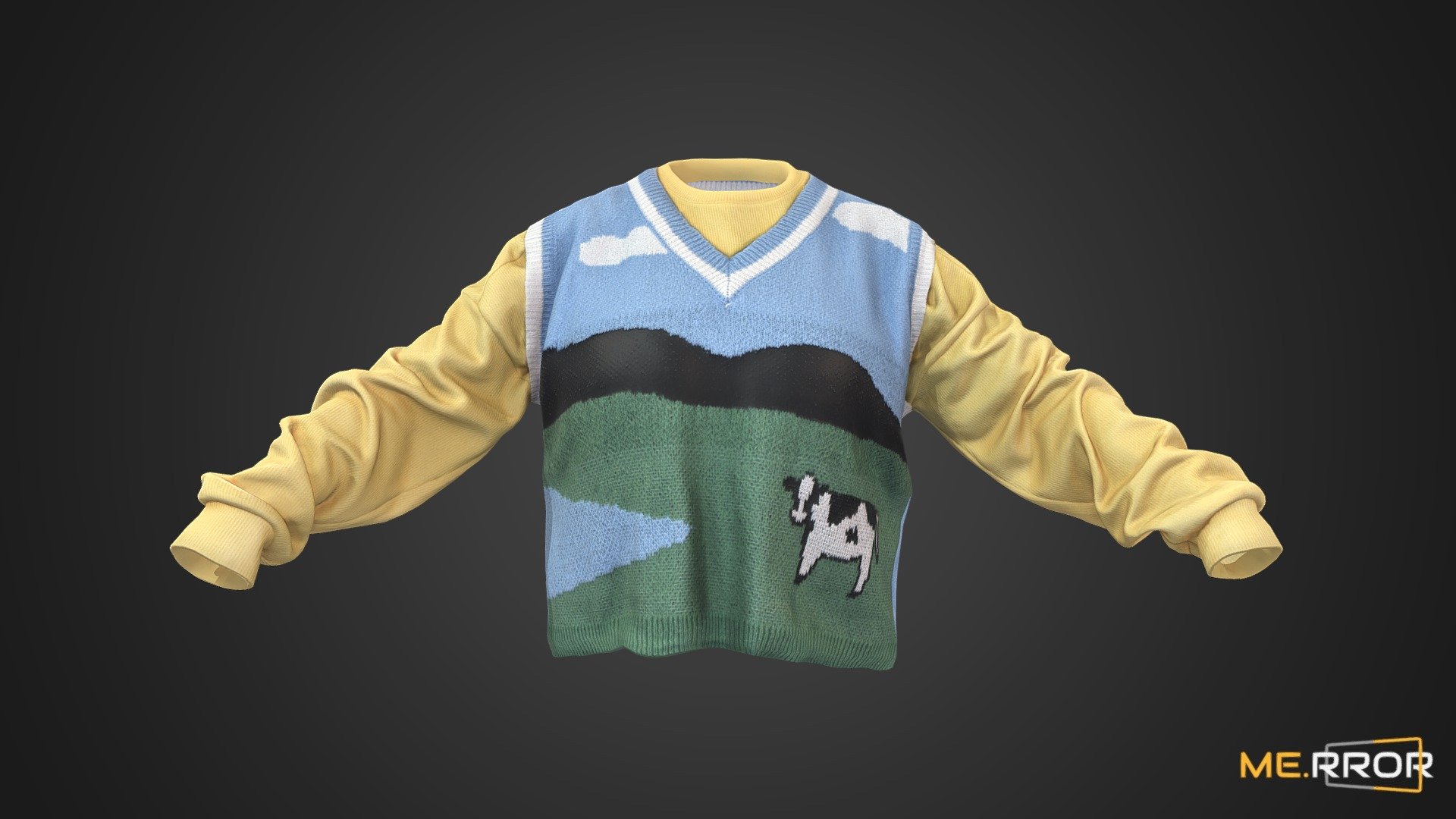 [Game-Ready] Knit vests Sweatshirts - Buy Royalty Free 3D model by ME ...