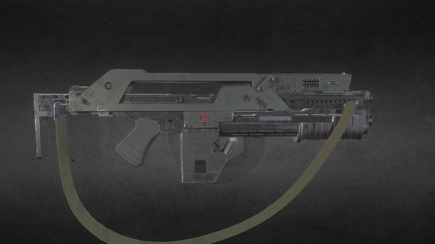 M14A Pulse Rifle from Aliens - 3D model by RGM [866faf2] - Sketchfab