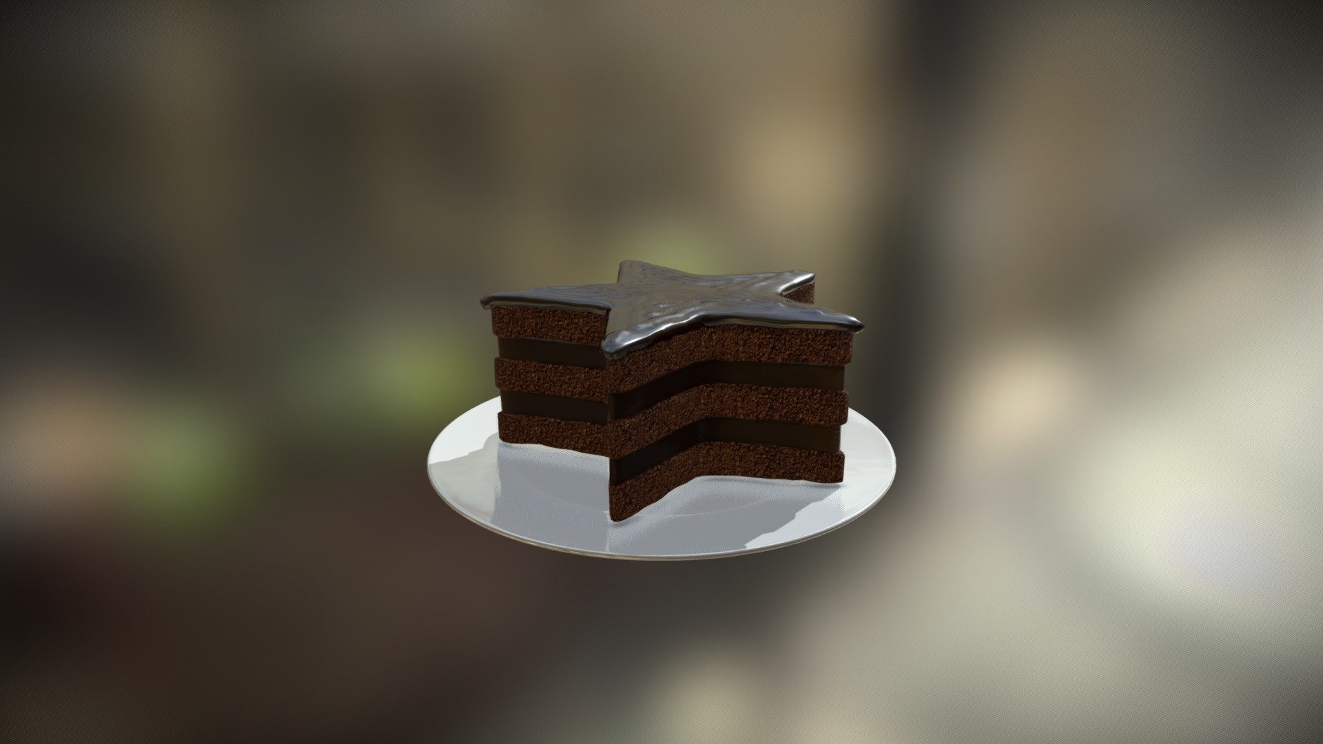 Cake Star 4 - 3D model by dner [8670036] - Sketchfab