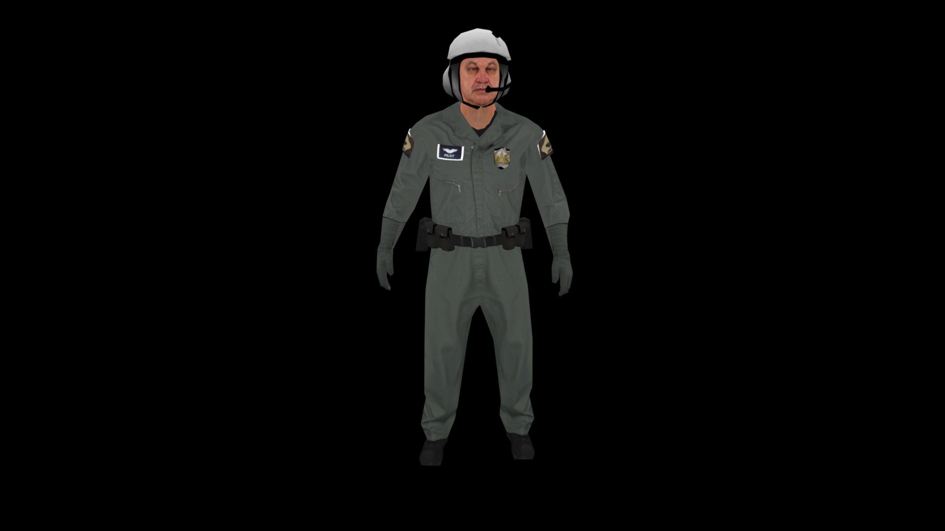 Pilot Low Poly Character - Download Free 3D model by 00amza [8670849 ...