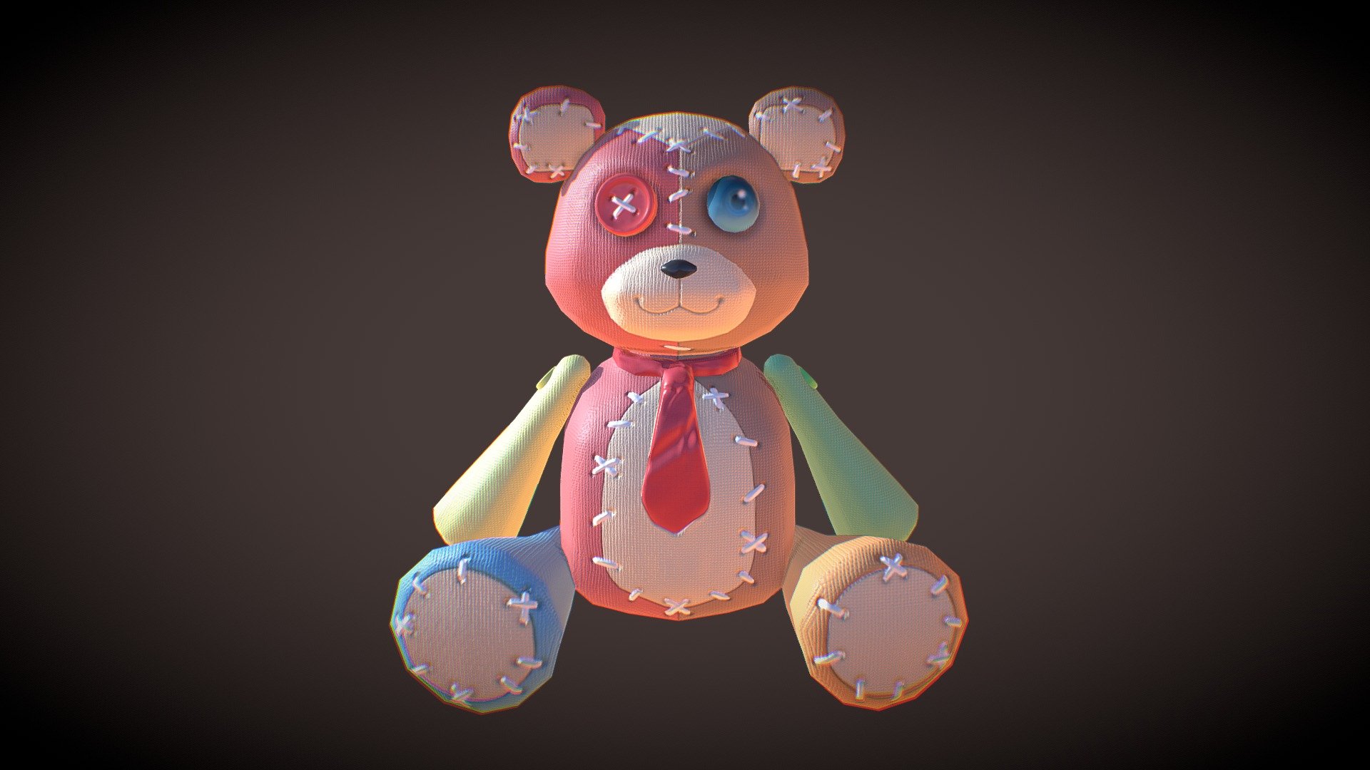 TeddyBear - Download Free 3D model by Jessykat [8673cf2] - Sketchfab