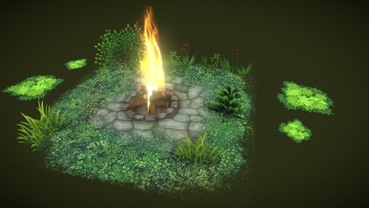 Bonfire 3D models - Sketchfab