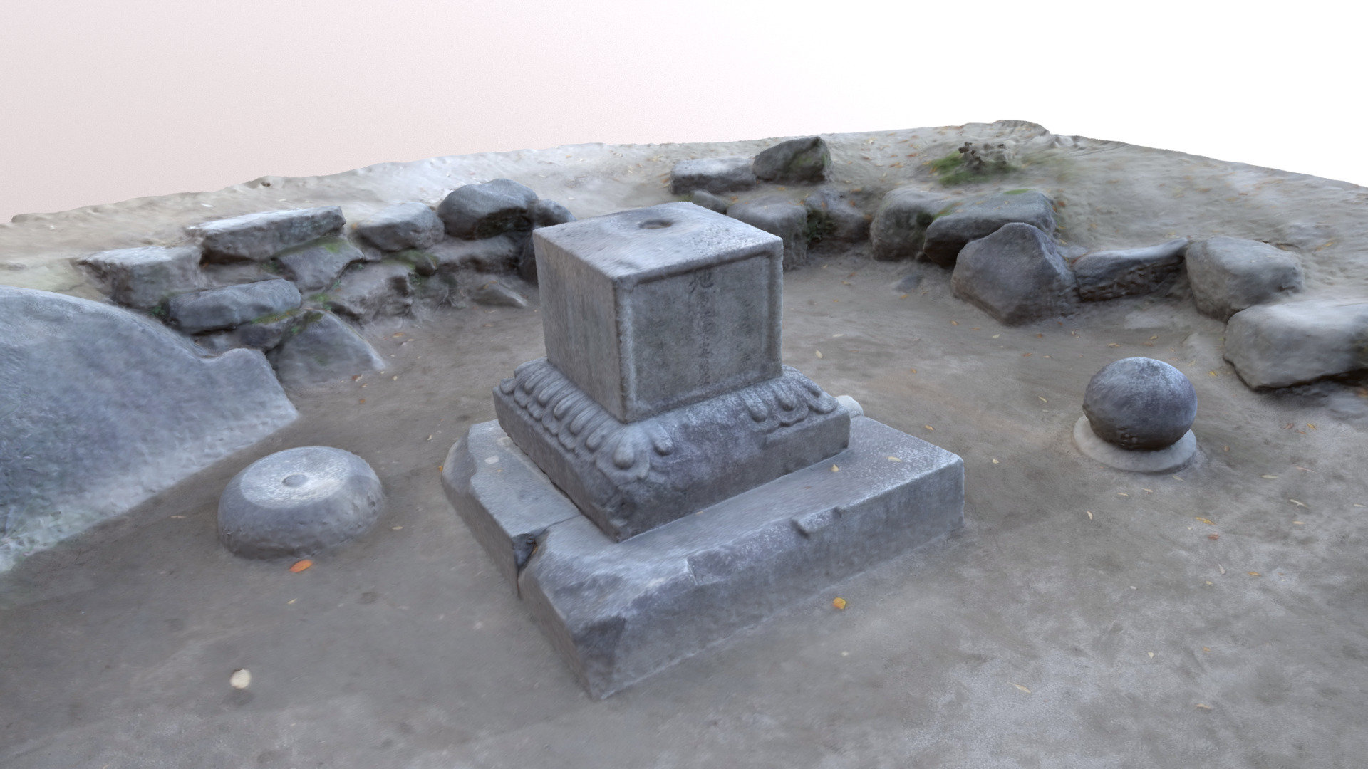 Gravestone of Kunai Okamoto - 3D model by GeoNico [867523c] - Sketchfab
