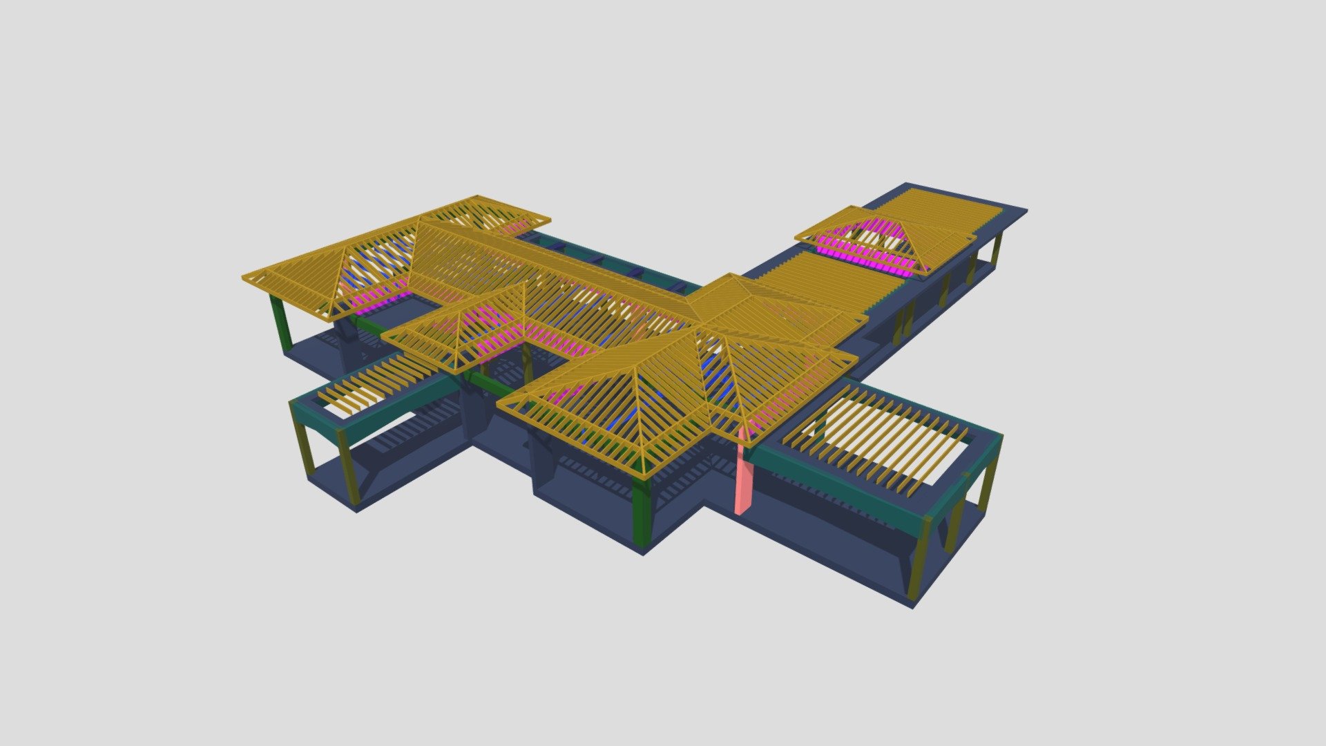 3D Reinforced Concrete Structure (Job N101) - 3D model by MA StruTec ...