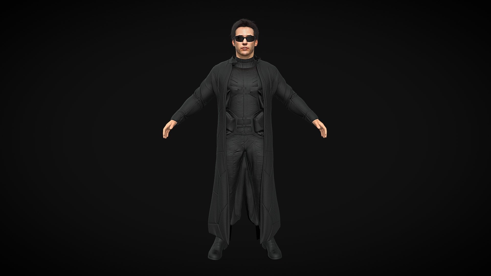 Neo (Keanu Reeves) - 3D model by karaman.arman [867ca3c] - Sketchfab