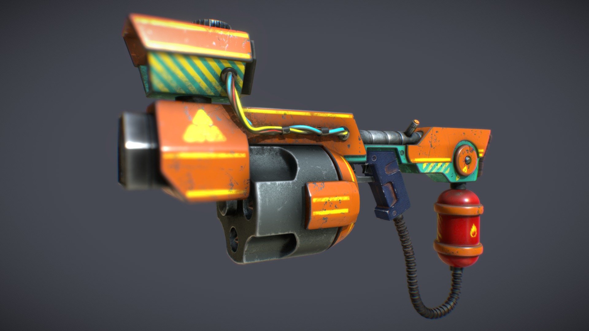 Cartoon Weapon - 3D model by Rafael Comino Matas (@Rafael.Comino.Matas ...