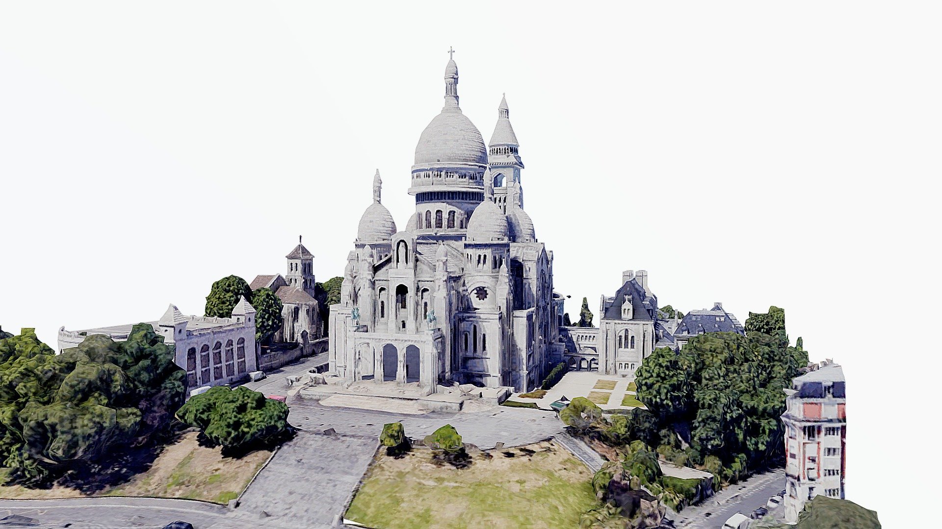 Basilica,Sacred Heart,Paris,map,scan - 3D model by SENSIET (@asensio ...