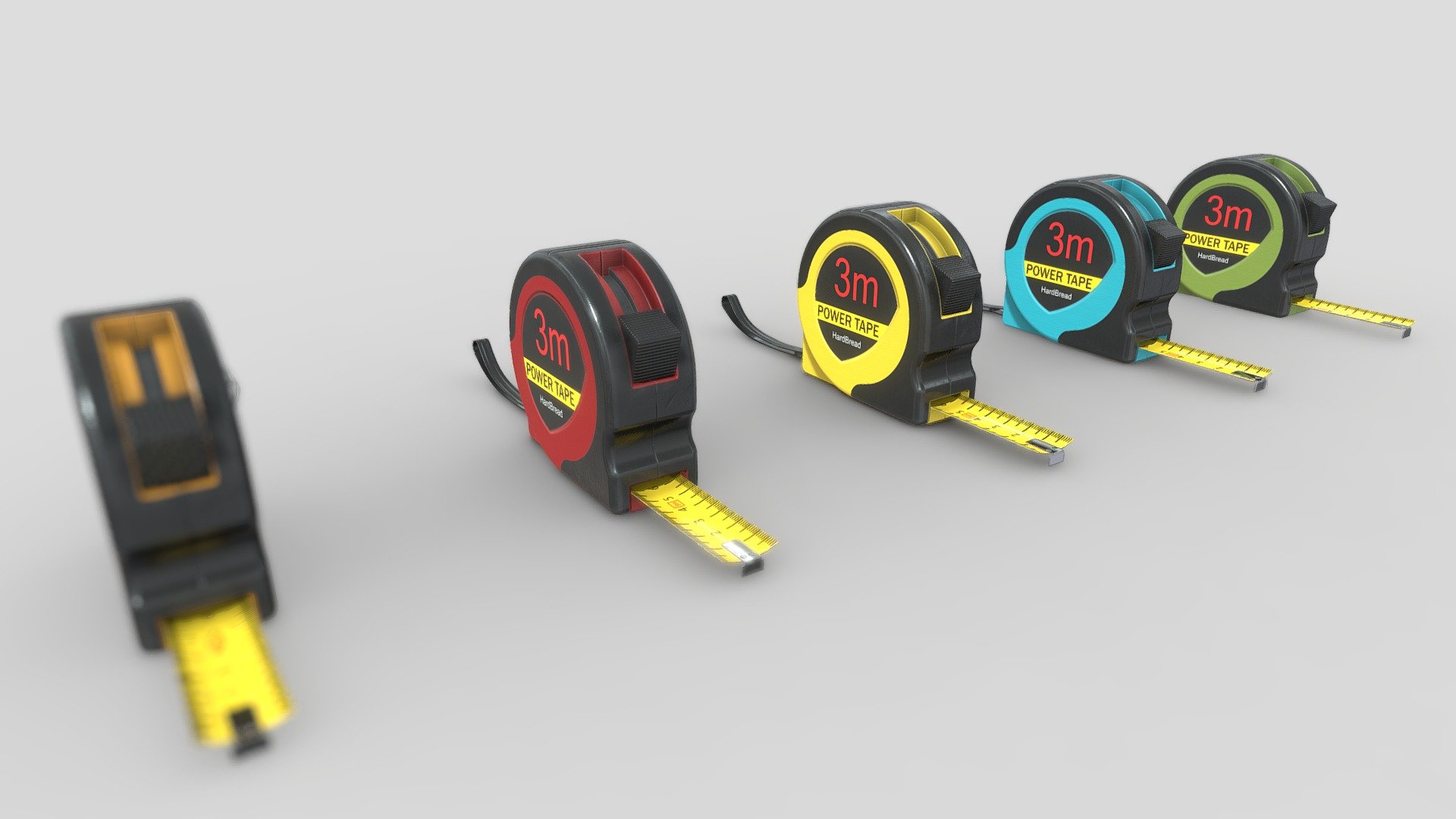 Construction Measuring Tapes (Ruler) - 3D model by HardBread (@Alexey ...