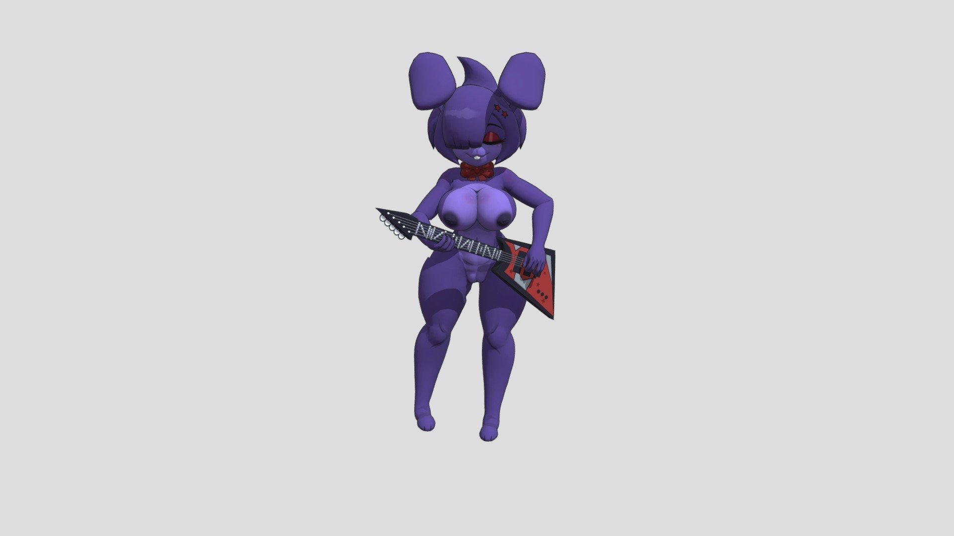 Bonfie pose guitar [nude] - 3D model by Kkkkkkkkkkkkkkkk ...