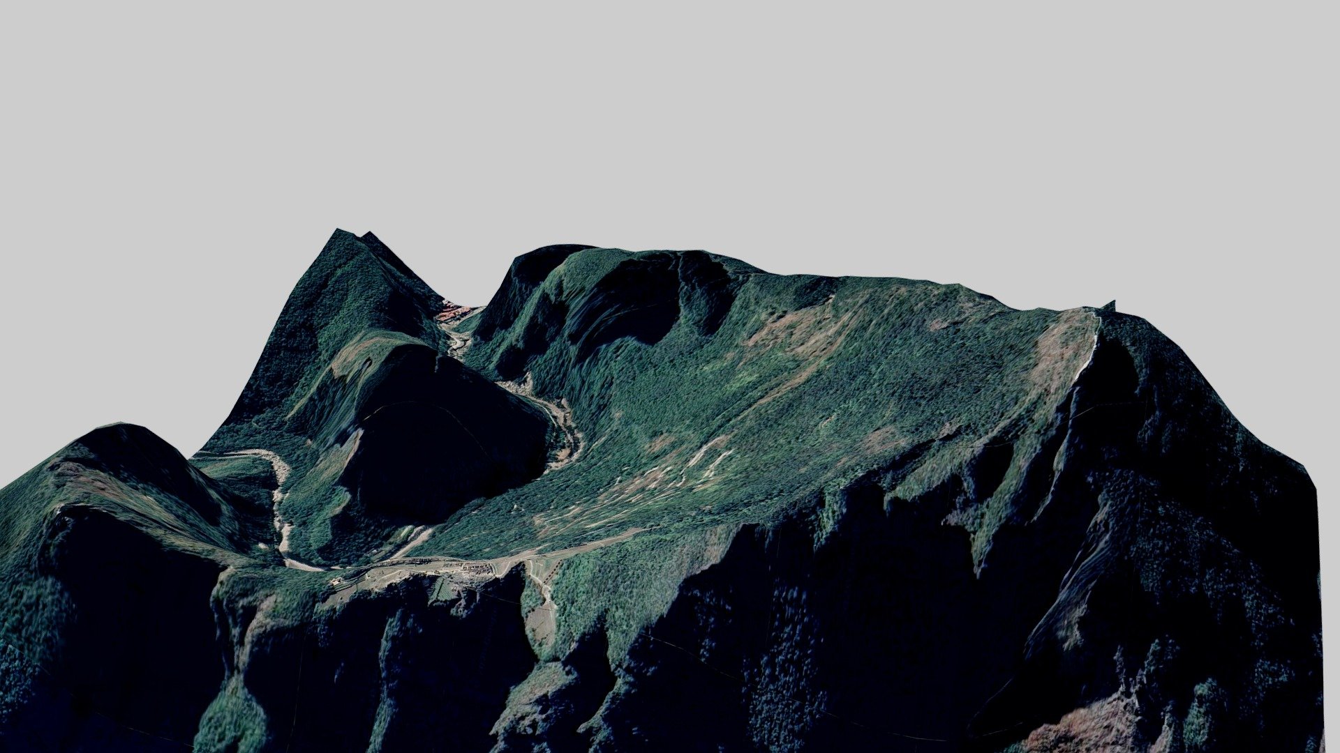 Machu Picchu Map,Inca empire,terrain,landscape - 3D model by SENSIET ...