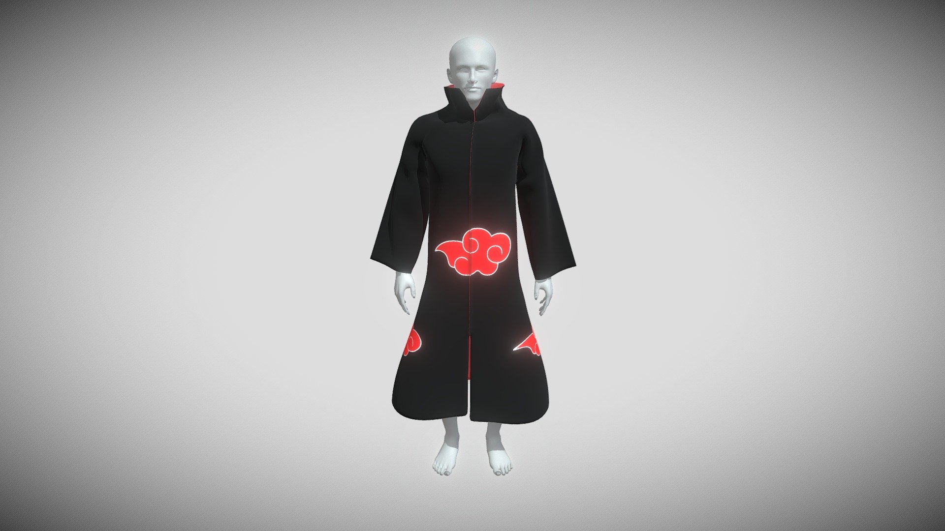 Akatsuki Cloak Naruto Shippudden - Download Free 3D model by Enormous ...