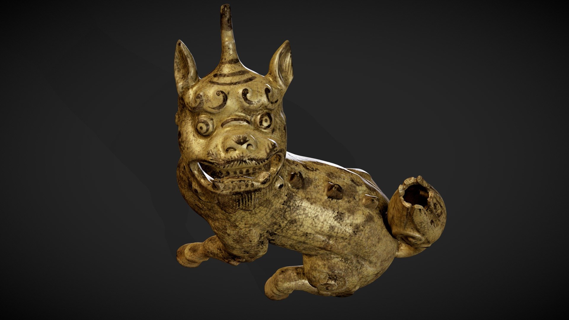 Ceramic Foo Dog Figurine - 3D model by University of South Florida ...
